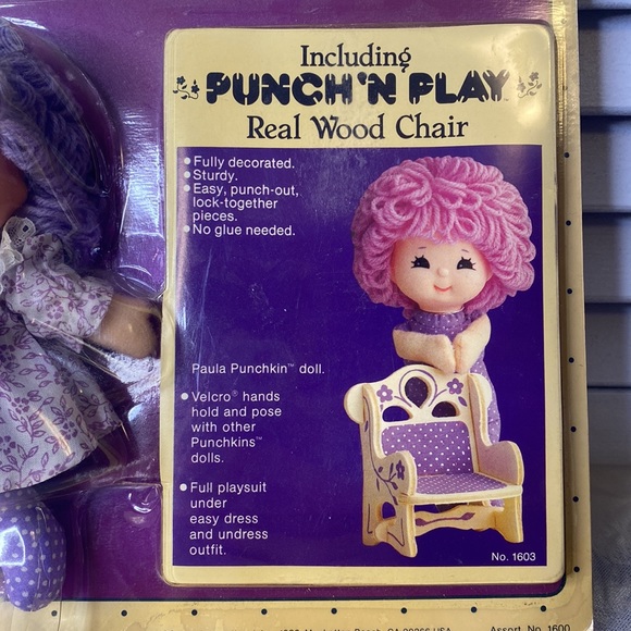 Punchkins | Toys | Vintage 982 Punch N Play Punchkins Paula Punchkin ...